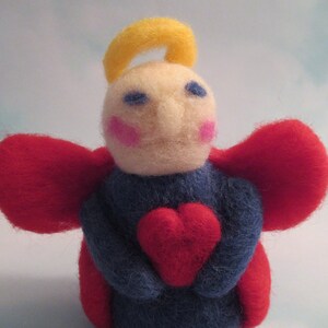 Blue Angel, Angel Collectible, Felted Gift Angel - Etsy