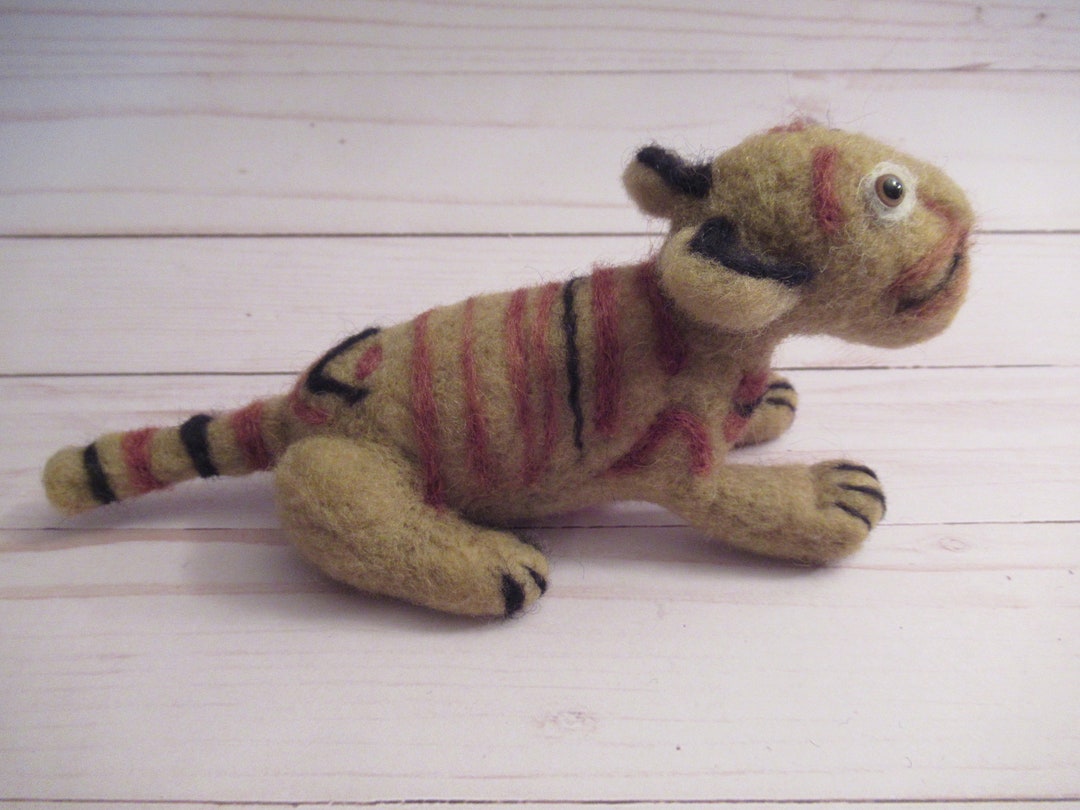 Golden Tiger Tiger Figure Felted Animal - Etsy