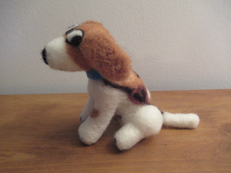 Felted Dog Beagle Figure Handmade Puppy - Etsy