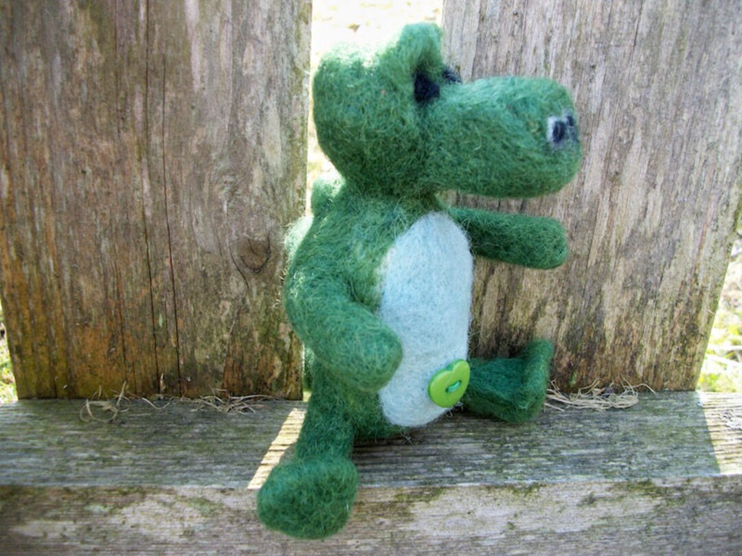 CLEARANCE, Handmade Alligator, Needle Felt Gator, Felted Animal - Etsy