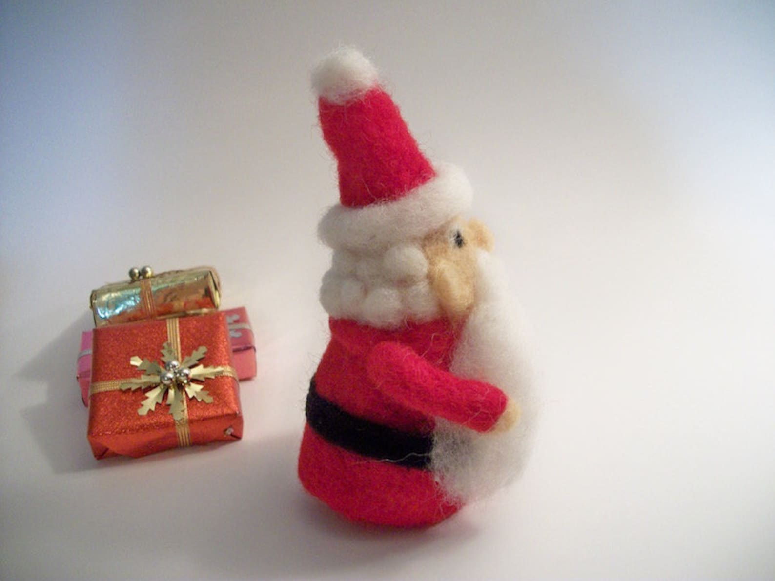 Felted Santa Santa Claus Christmas Figure Holiday Decor - Etsy