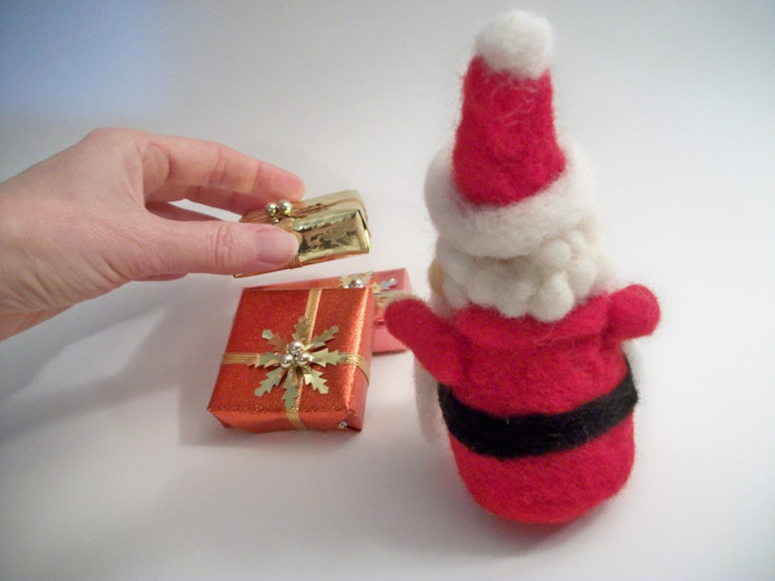 Felted Santa Santa Claus Christmas Figure Holiday Decor - Etsy