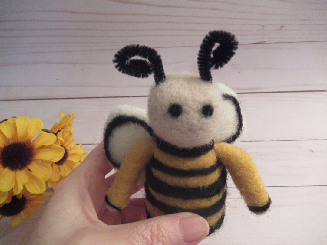 Little Bee Doll, Felted Doll, Handmade Figure - Etsy