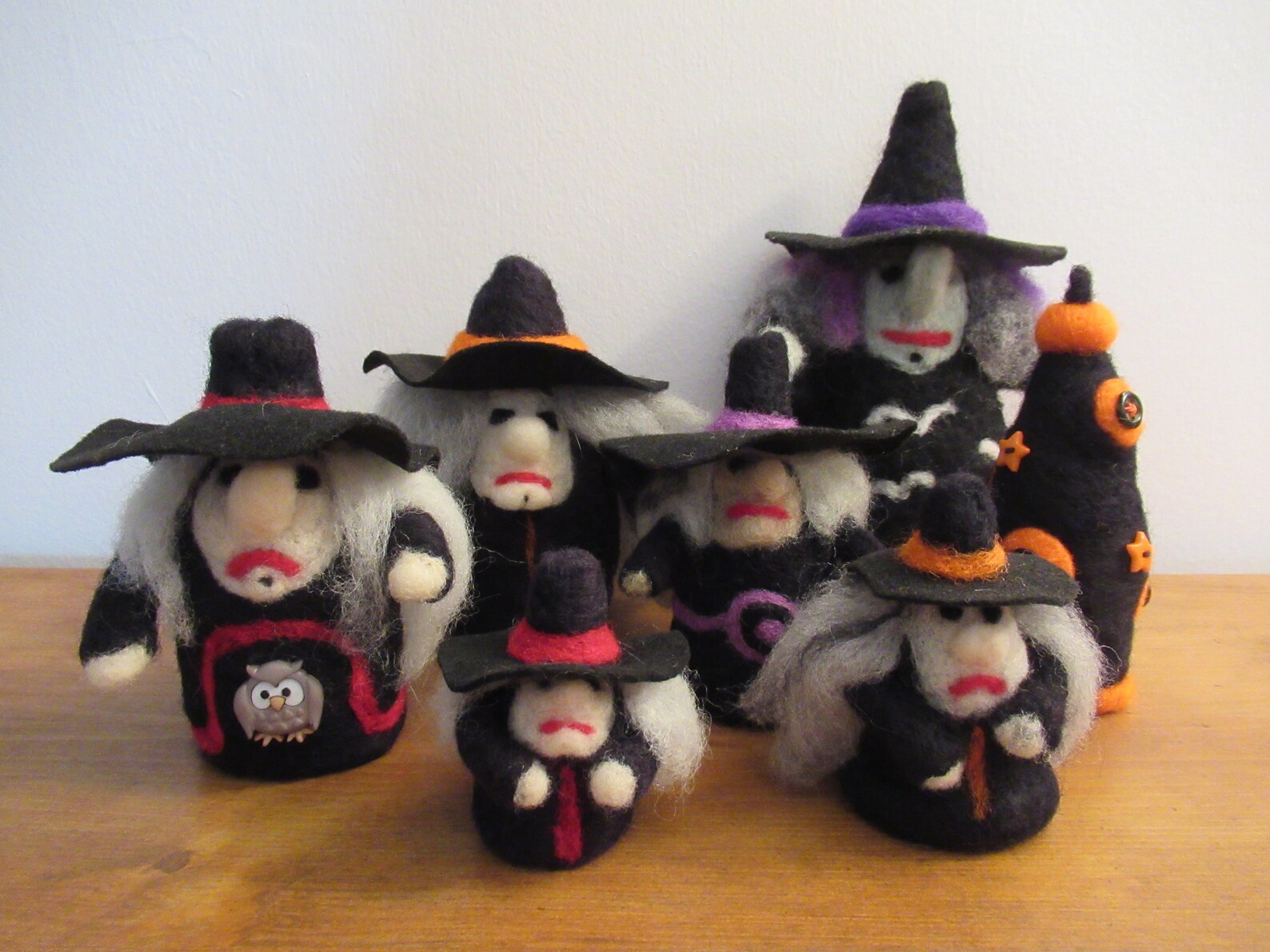 Halloween Witch Witch With Owl Felted Witch - Etsy