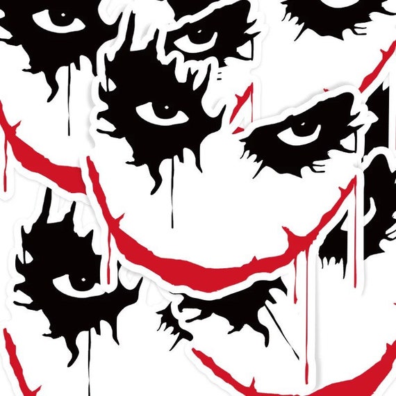 Joker Dark Knight Decal Batman Cool Laptop Stickers | Etsy