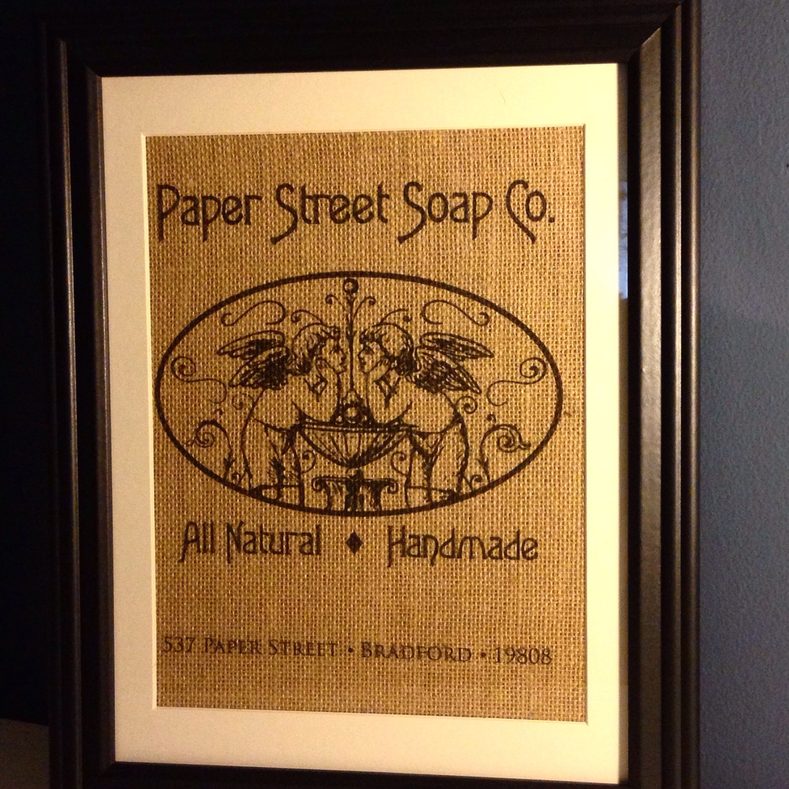 Fight Club Paper Street Soap Co. Burlap Print 8.5x11 - Etsy