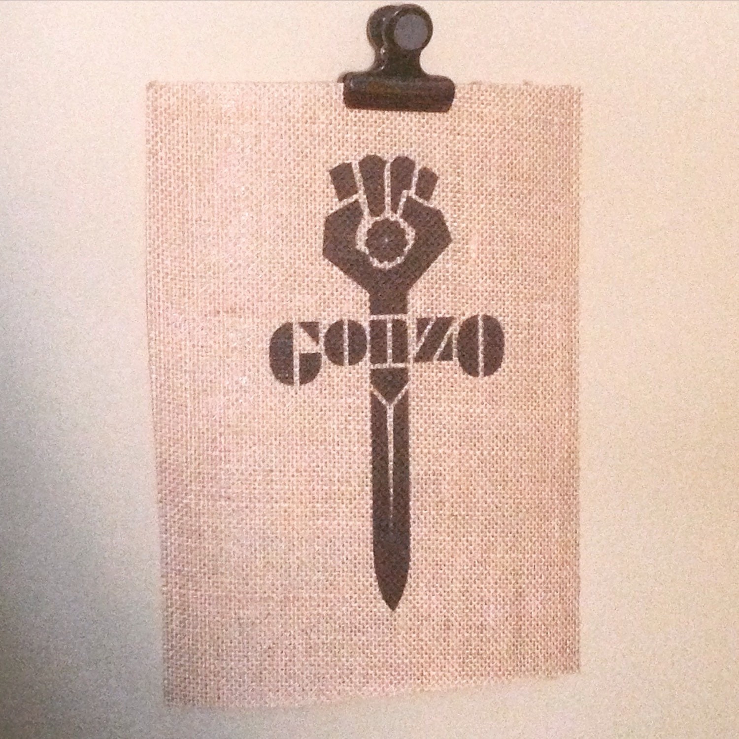 Hunter S. Thompson Gonzo Burlap Print 8.5x11 | Etsy