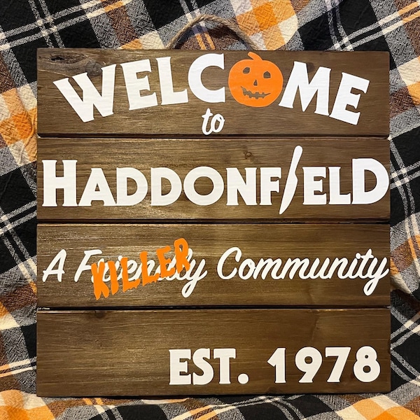 Michael Myers Welcome Sign - Etsy