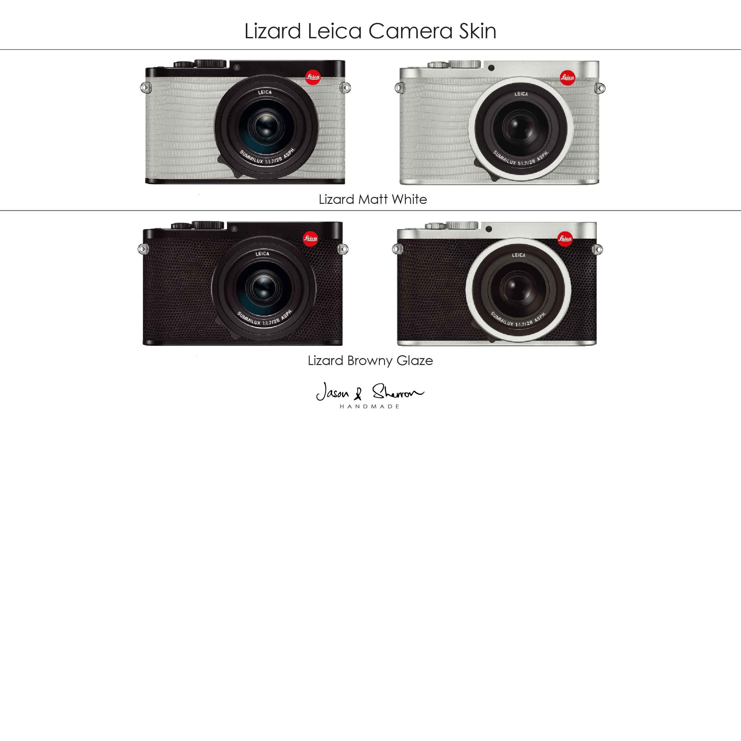 Premium Lizard Leather Camera Skin for Leica M2, M3, M4, M5, M6, M7, M8 ...