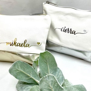 CUSTOM MAKEUP BAG Personalized Pouch Customizable Print | Etsy