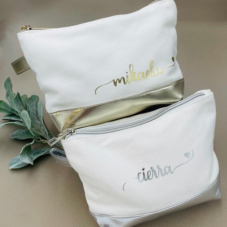 CUSTOM MAKEUP BAG Personalized Pouch Customizable Print - Etsy