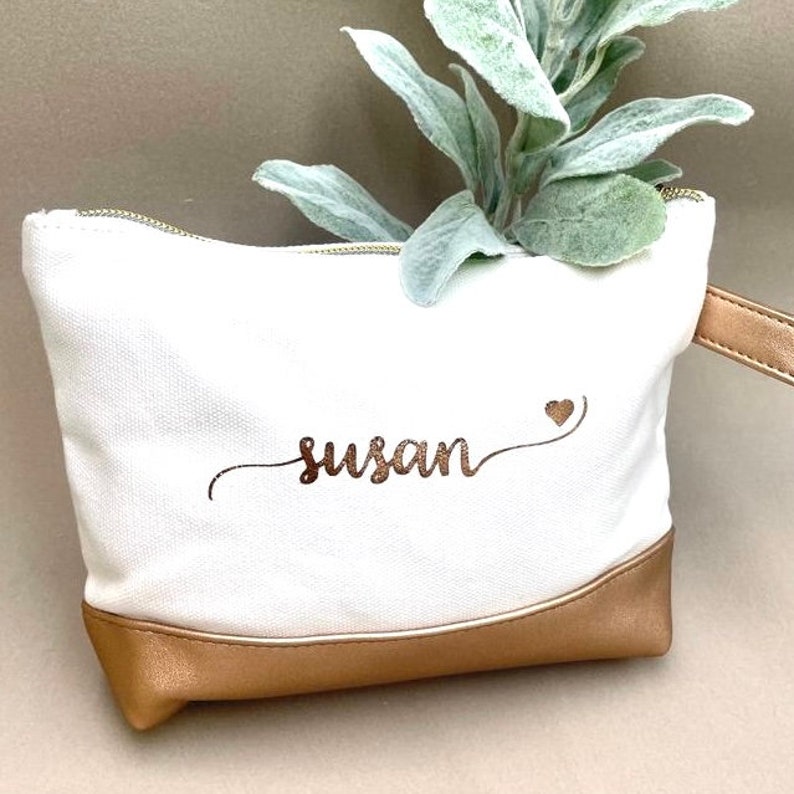 CUSTOM MAKEUP BAG Personalized Pouch Customizable Print - Etsy