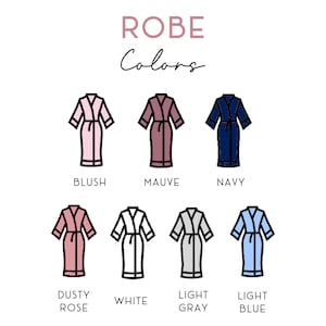 Lace Trim Satin Bridesmaid Robe: Personalized Wedding Party Gift - Etsy