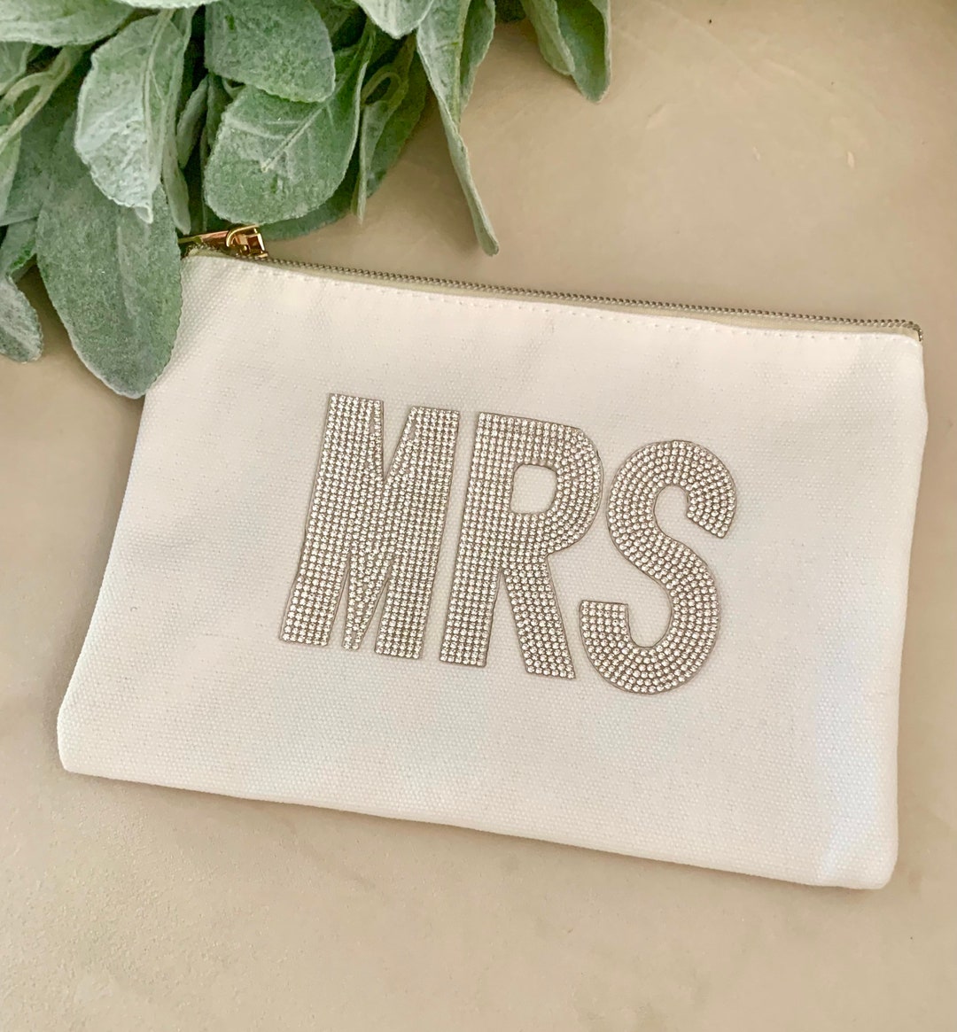 Script Cosmetic Bag Personalized Cosmetic Bag Bridesmaid Gift ...