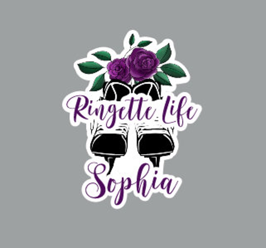 Personalized Name Ringette Sticker for Christmas Stocking Girl - Etsy
