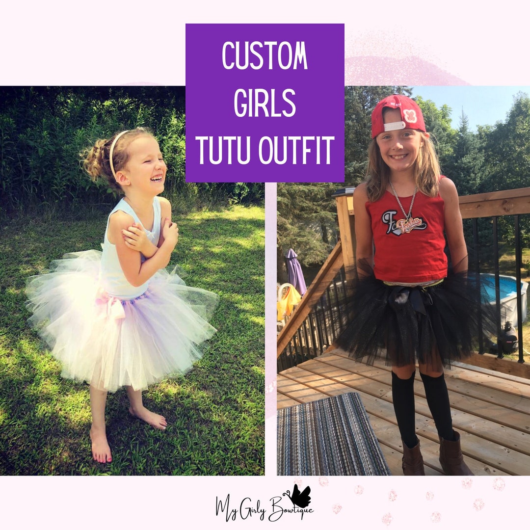 Custom Girl Tutu Set for Girl Birthday Photoshoot Personalized Tutu ...