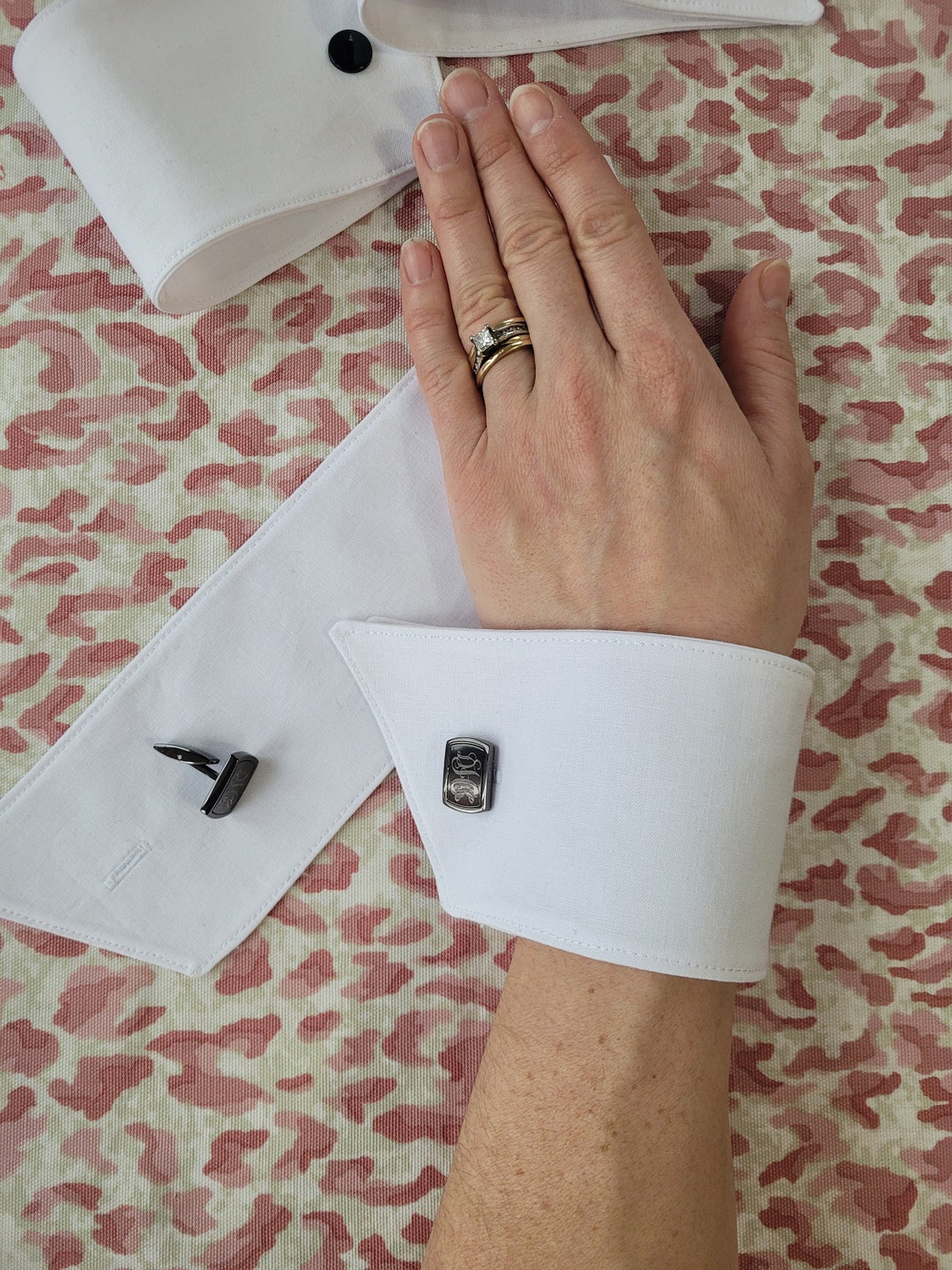 White French Cuffs Detachable White Cotton Cuffs, Fake Dress Shirt ...