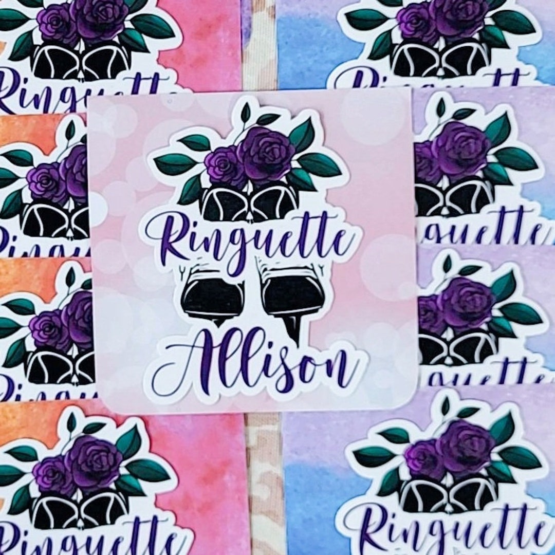 Personalized Name Ringette Sticker for Christmas Stocking Girl Ringette ...