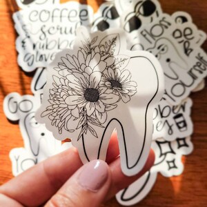 Dental Tooth Sticker for Dental Assistant Waterproof Sticker for Dental ...