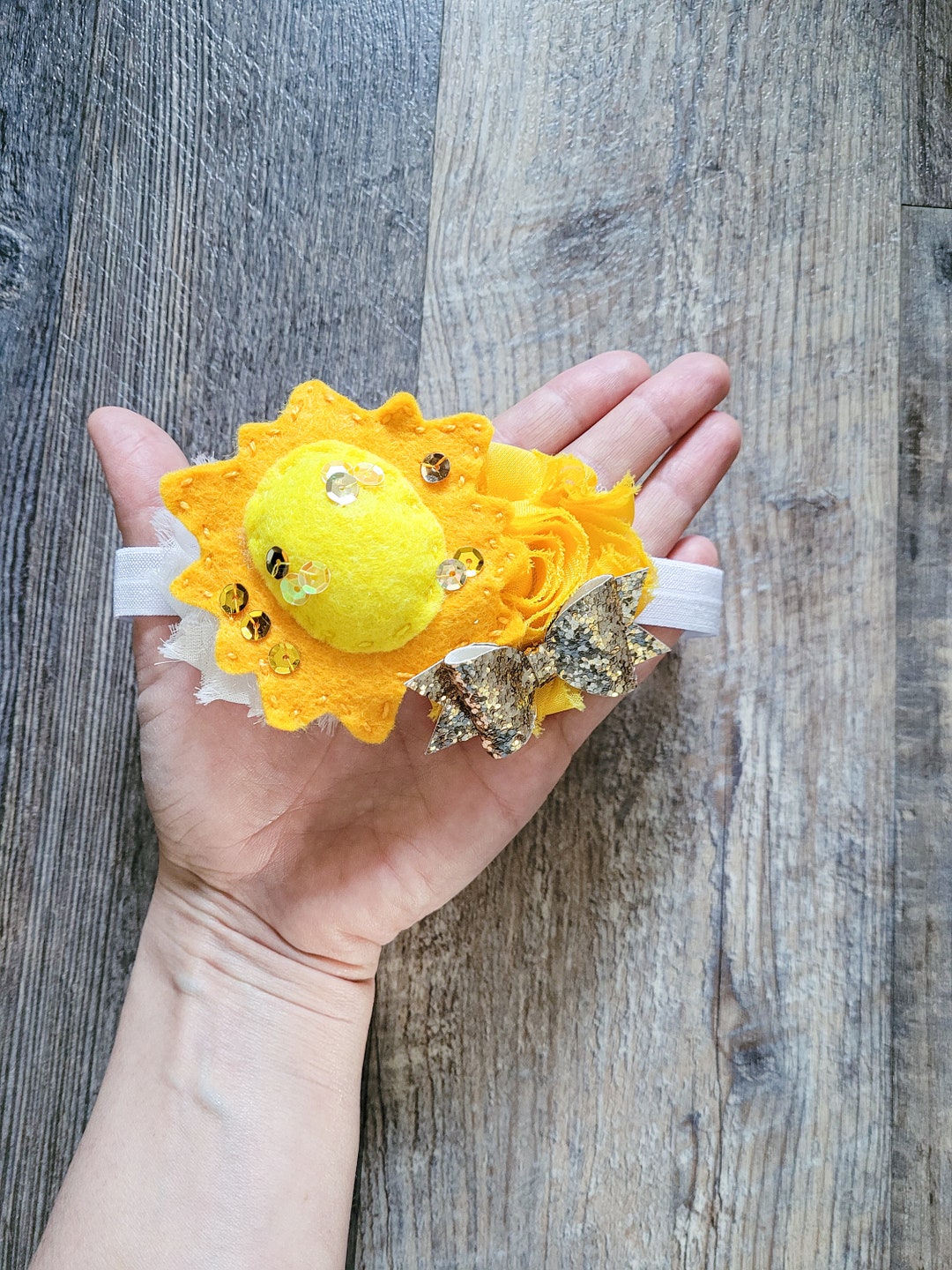 Around the Sun Theme First Birthday Headband Sun Baby Girl 1rst ...