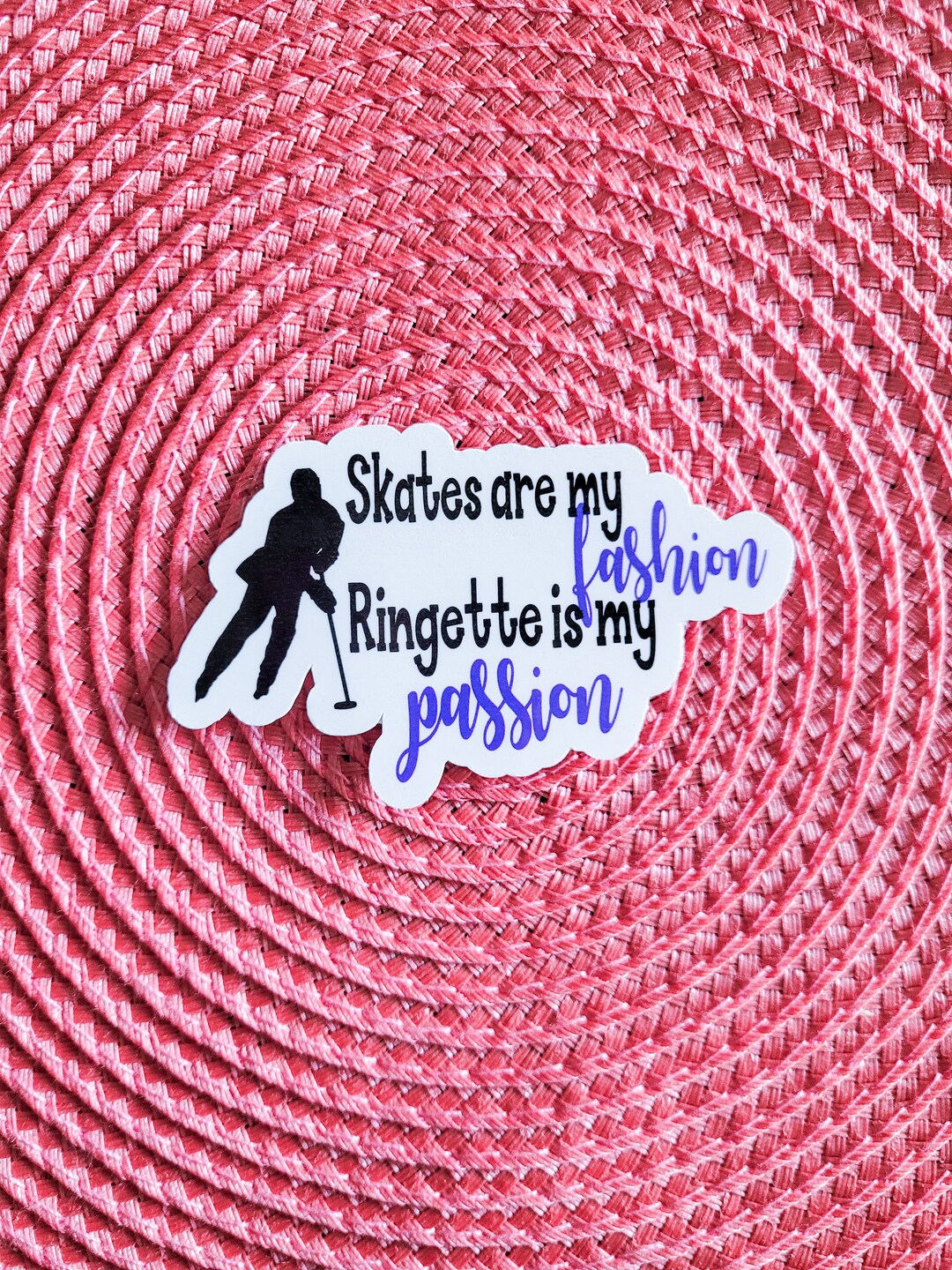Purple Ringette Sticker for Girl Ringette Team Gift Skates Are My ...