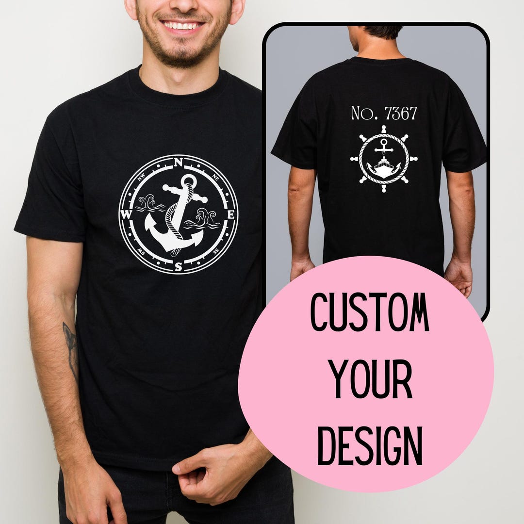 Personalized Front and Back Shirt Custom Text T-shirt for Business ...