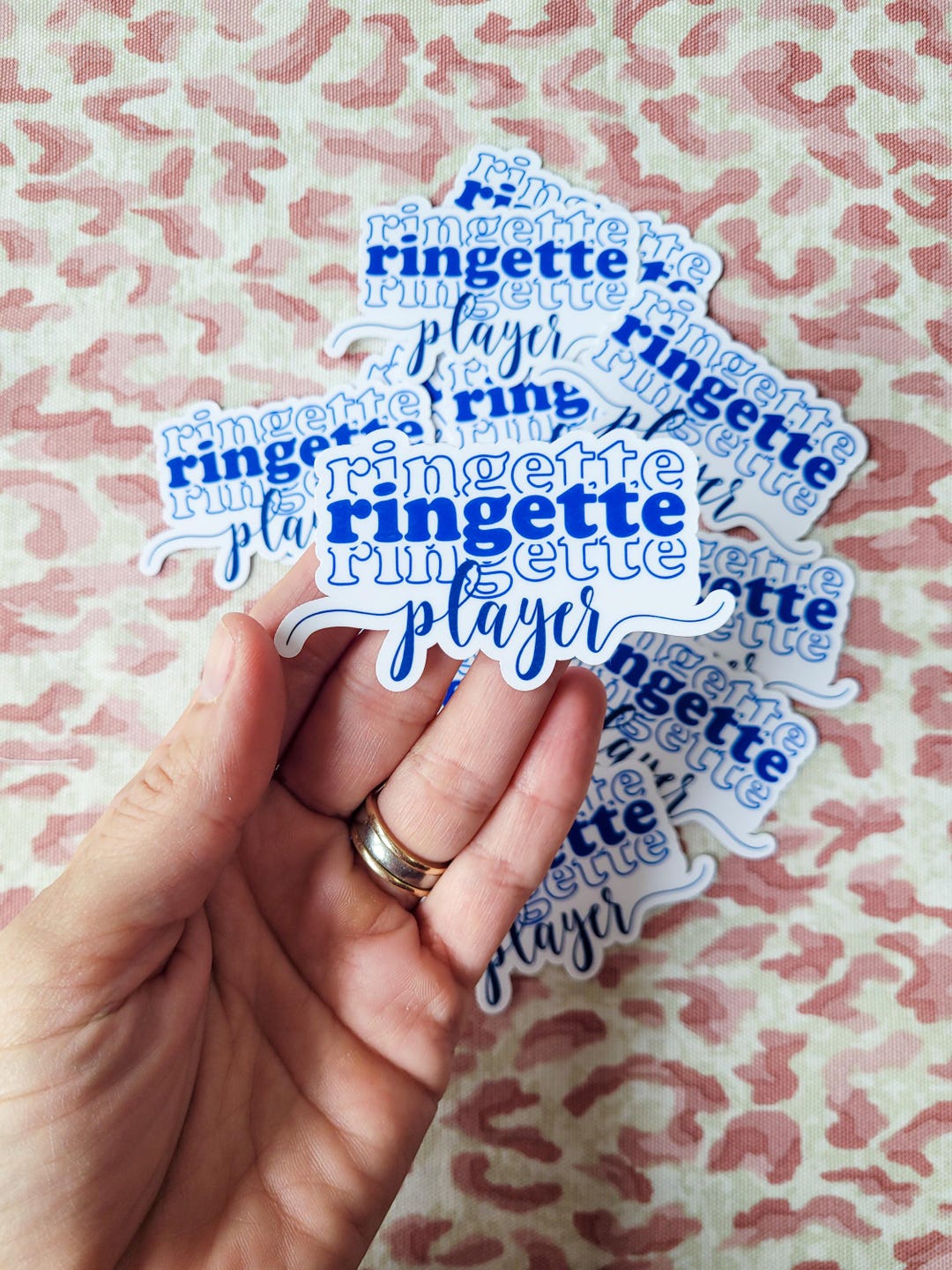 Blue Ringette Player Sticker Gift for Girl Ringette Team Gifts Ringette ...
