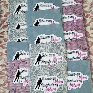 Ringette Waterproof Vinyl Sticker, Skates Are My Fashion Ringette is My ...