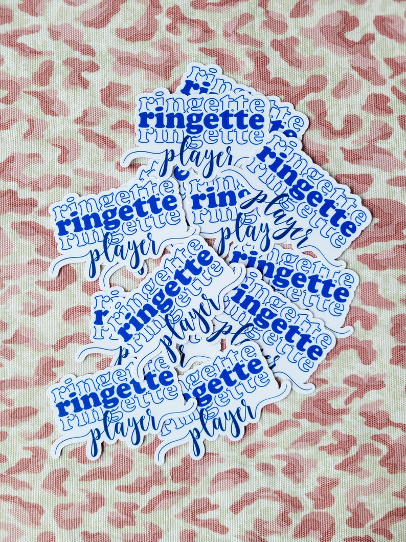 Blue Ringette Player Sticker Gift for Girl Ringette Team Gifts Ringette ...