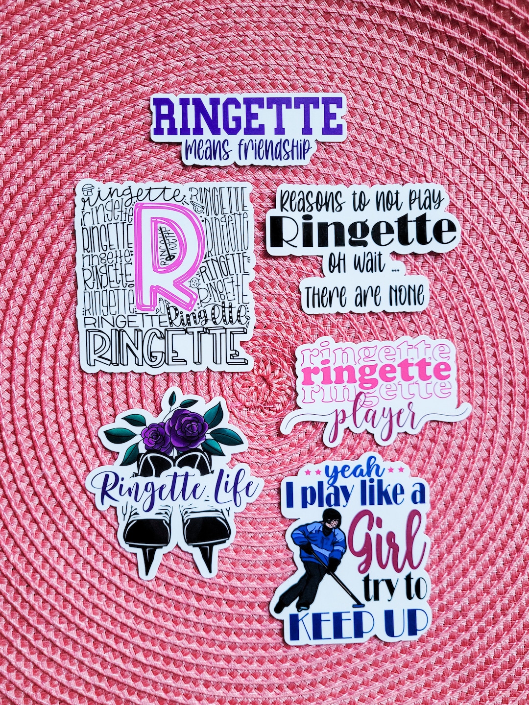 Ringette Sticker Bundle Gift for Ringette Player Gift Idea for Sport ...