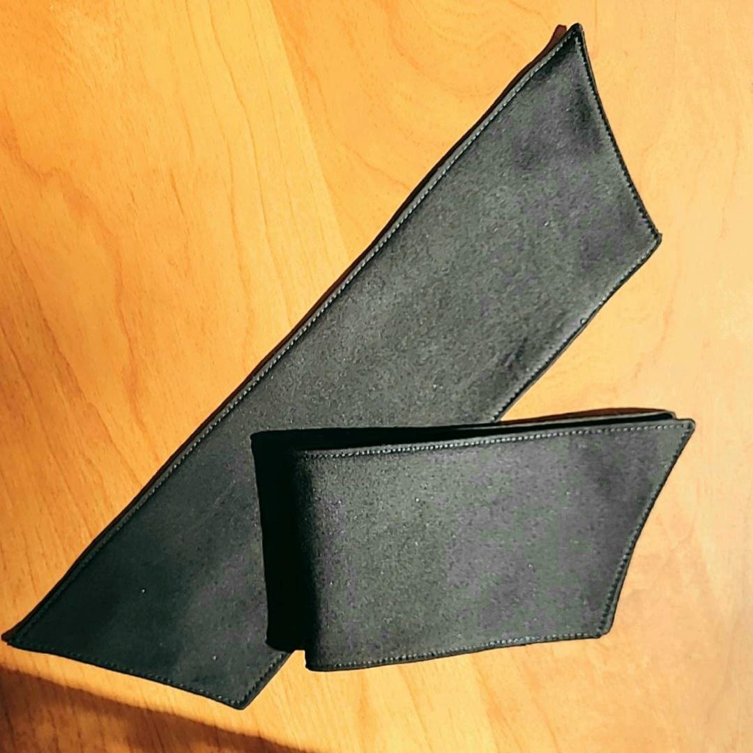 Black French Cuffs Detachable Black Cotton Cuffs, Fake Dress Shirt ...
