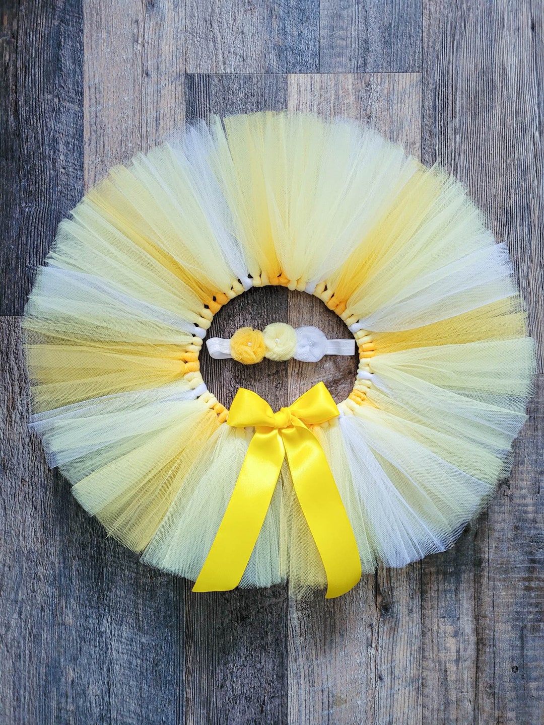 Yellow and White Tutu Skirt for Sun Theme Outfit Around the Sun Theme ...