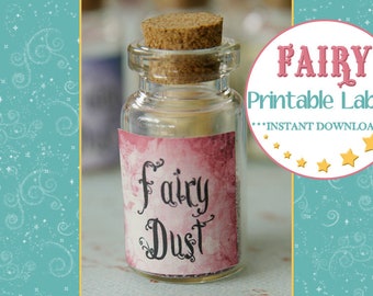 Fairy Dust Labels INSTANT DOWNLOAD | Etsy