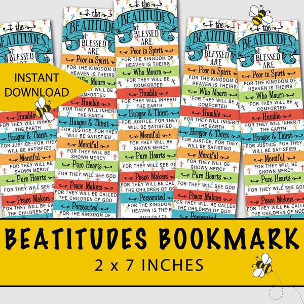 Beatitudes Bookmark - Etsy