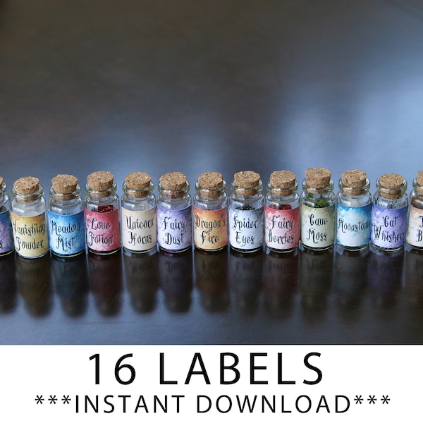 Potion Labels - Etsy