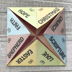 Bible Verse Cootie Catcher Game INSTANT DOWNLOAD - Etsy