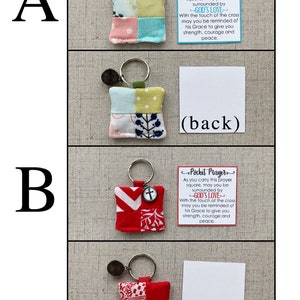 Prayer Square Keychain Pocket Prayer Bible Study Group - Etsy