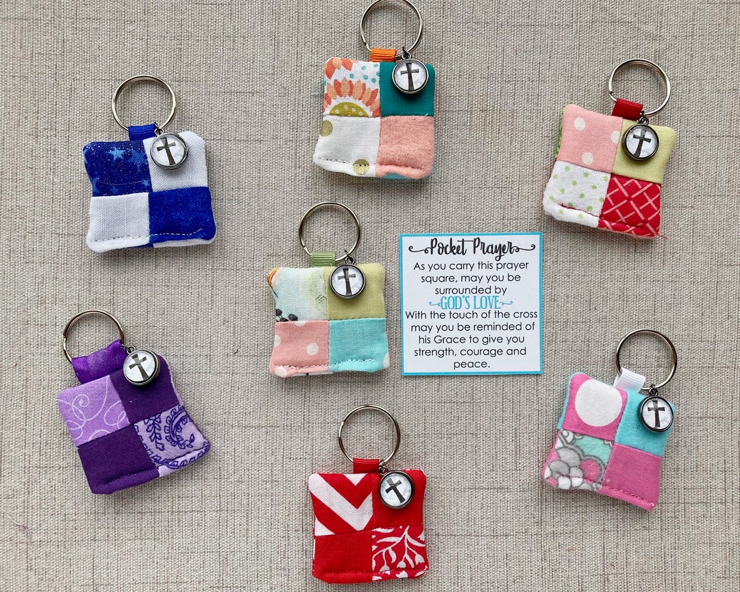 Prayer Square Keychain Pocket Prayer Bible Study Group - Etsy