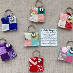 Prayer Square Keychain Pocket Prayer Bible Study Group - Etsy