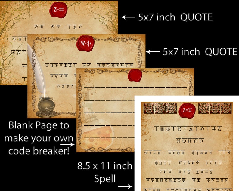 Wizard Cipher Wheel Code Breaker Game Wizard Birthday - Etsy