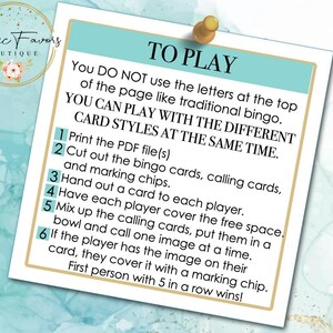 Football Bingo Game: 30 Printable Cards, Party Activity (instant ...