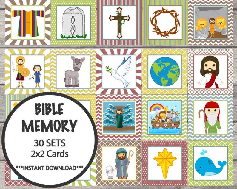 Bible Memory Game INSTANT DOWNLOAD - Etsy