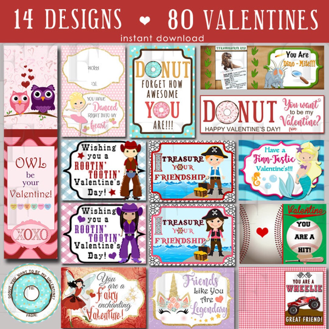 Valentine's Day Cards, Valentine Day Cards for Kids, Valentine Cards ...