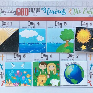 7 Days of Creation Activity, Worship Activities for Kids, Bible ...