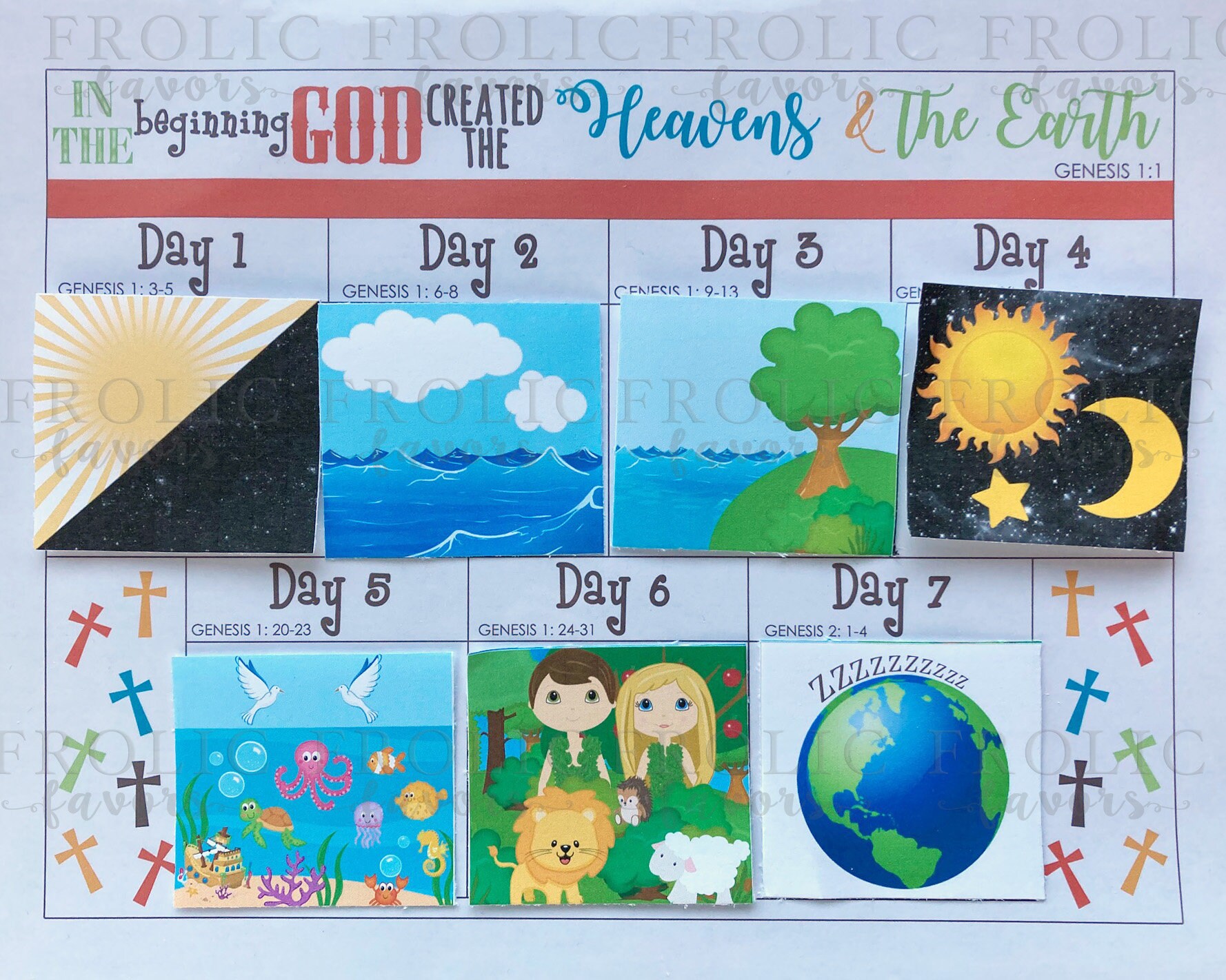7 Days of Creation Activity Worship Activities for Kids - Etsy