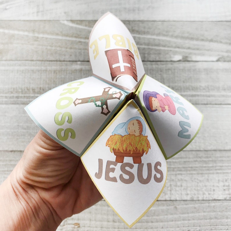 Bible Verse Cootie Catcher Game INSTANT DOWNLOAD - Etsy