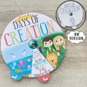 I Spy Story of Creation Activity, Worship Activities for Kids, 7 Days ...