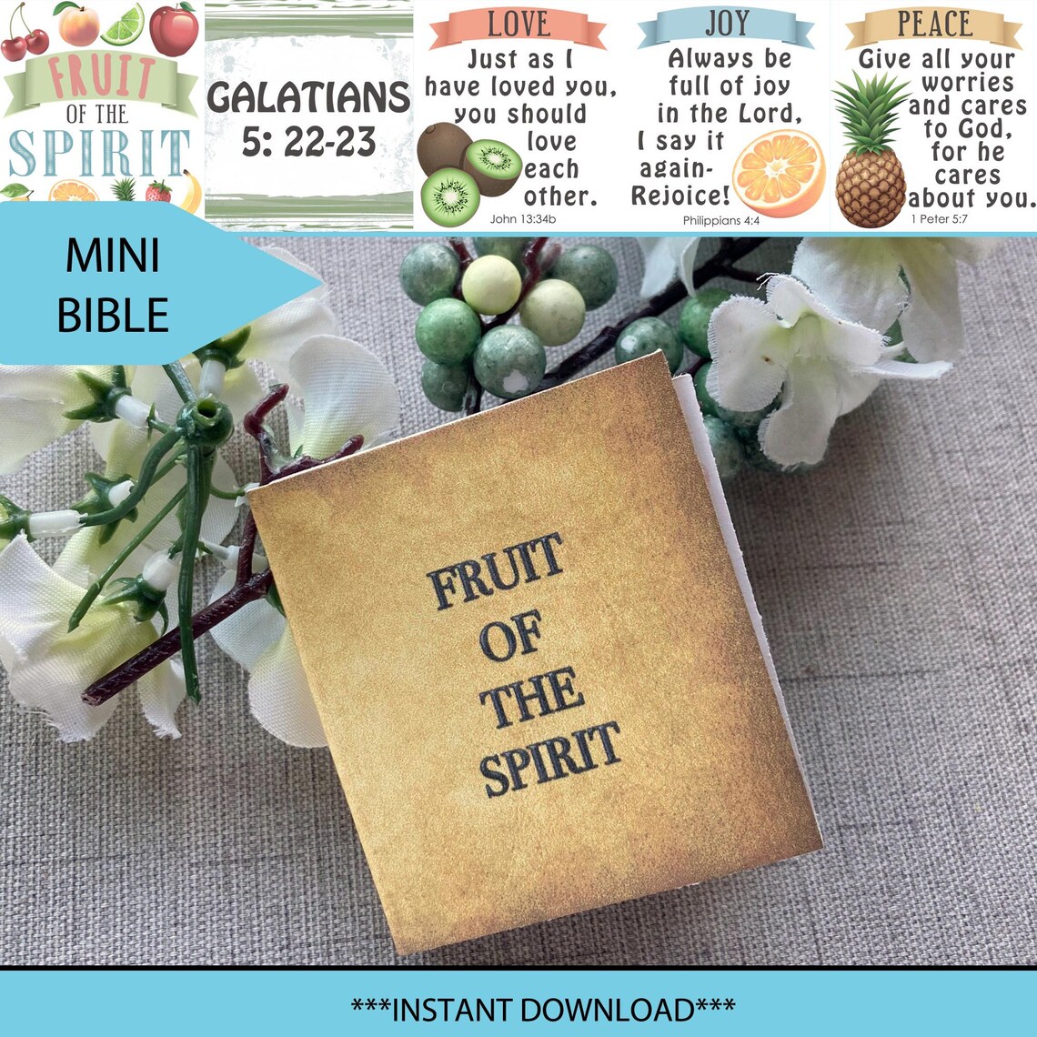 Fruit of the Spirit Activity Sheet, Bible Coloring, Galatians Worksheet ...