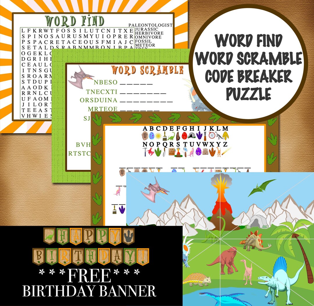 Dinosaur Puzzles, Dinosaur Word Search, Dinosaur Games, Dinosaur Word ...