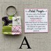 Prayer Square Keychain, Pocket Prayer, Bible Study Group Gifts, Quilted ...